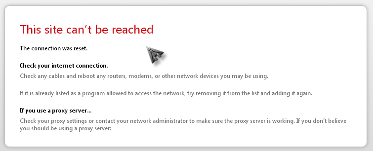 This site can’t be reached – The connection was reset: When and Why It Happens - Techyv.com